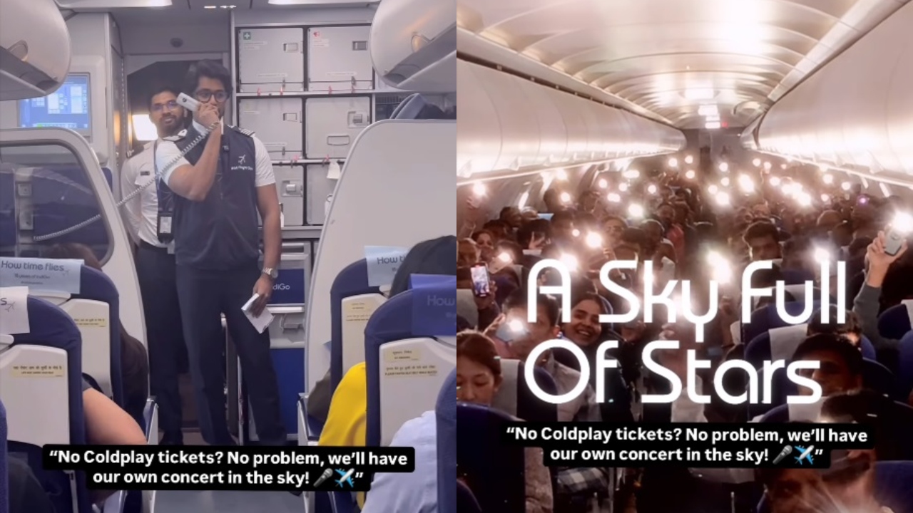 IndiGo Pilot Turns 7 AM Flight Into A Mini Coldplay Concert